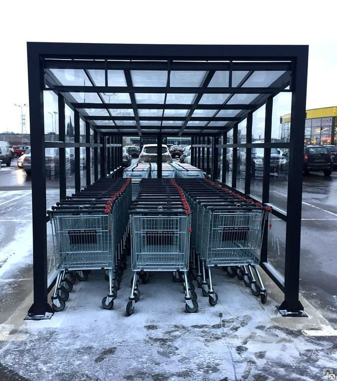 Парк-бокс металлический 2,4х2,3 м для тележек купить оптом от 3 600 руб ...